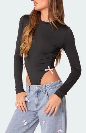 EDIKTED Marlo High Cut Bodysuit