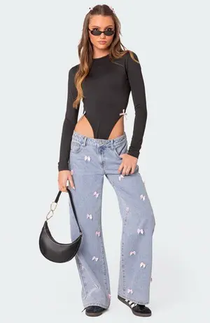 EDIKTED Marlo High Cut Bodysuit