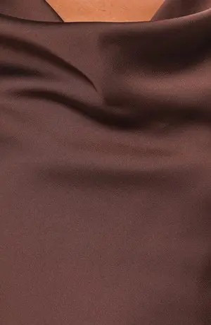 PETAL & PUP Vinita Cowl Neck Tank - Chocolate