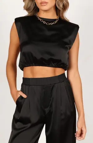PETAL & PUP Elia Crop Top & Wide Leg Pants Set