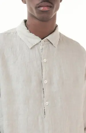 Barena Venezia Pavan Linen Popover Shirt