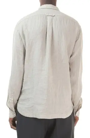 Barena Venezia Pavan Linen Popover Shirt