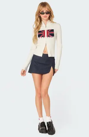 EDIKTED England Zip Cardigan