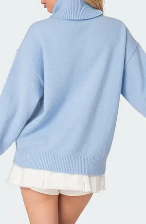 EDIKTED Isabelle Oversized Turtleneck Sweater