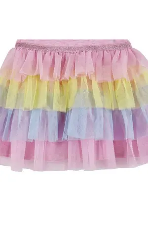 Andy & Evan Puff Sleeve Tiered Dress With Bloomers