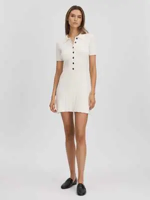Anna Quan Ribbed Cotton Mini Dress
