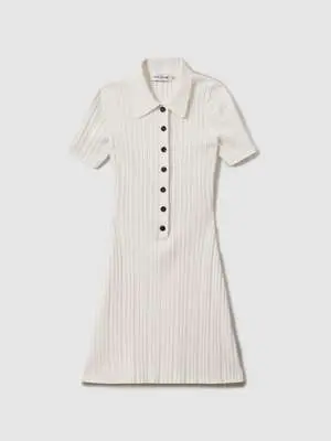 Anna Quan Ribbed Cotton Mini Dress