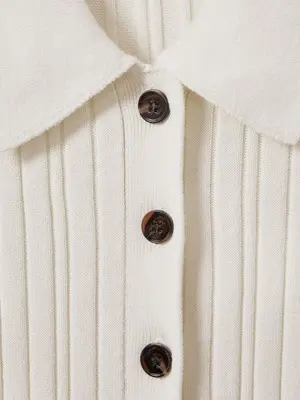 Anna Quan Ribbed Cotton Mini Dress
