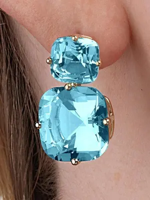 Goshwara Gossip 18k Yellow Gold & Topaz Drop Earrings