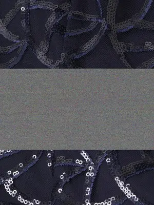 Shani Sequined Illusion-neck Gown
