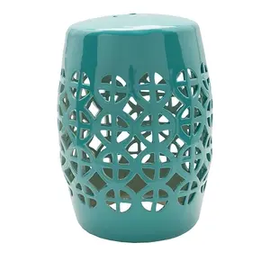 Livabliss Ridgeway Garden Stool - Emerald