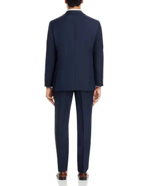 JACK VICTOR Napoli Sharkskin Regular Fit Suit - Navy
