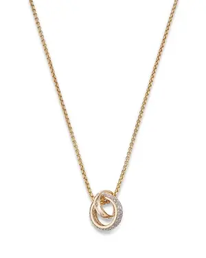 Bloomingdale'S Diamond Interlocking Pendant Necklace - Gold