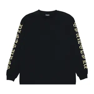 PLEASURES Old E Heavyweight Long-sleeve - Black