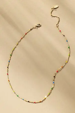 Anthropologie By Anthropologie Delicate Bead Necklace Multi