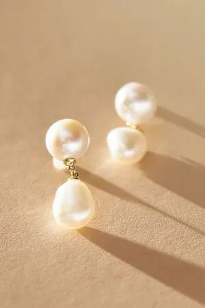 Shashi Daty Pearl Drop Earrings - Gold