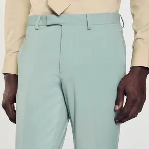 Sandro Straight-fit Wool Suit Trousers - Light Green