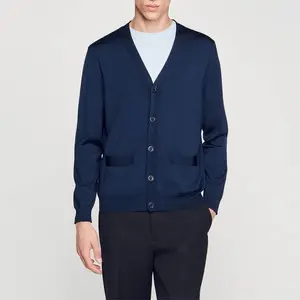 Sandro V-neck Knit Cardigan With Pockets