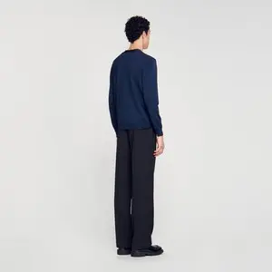 Sandro V-neck Knit Cardigan With Pockets