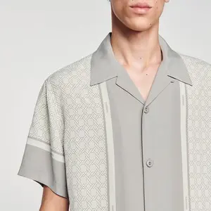 Sandro Short-sleeved Patterned Shirt