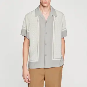 Sandro Short-sleeved Patterned Shirt