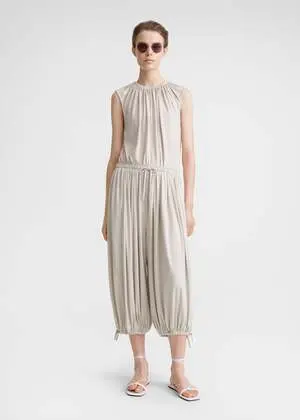 TOTEME Gathered-neck Jersey Top