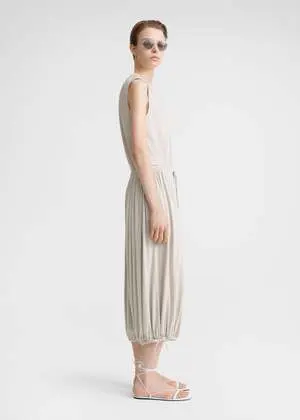 TOTEME Gathered-neck Jersey Top