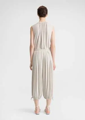 TOTEME Gathered-neck Jersey Top