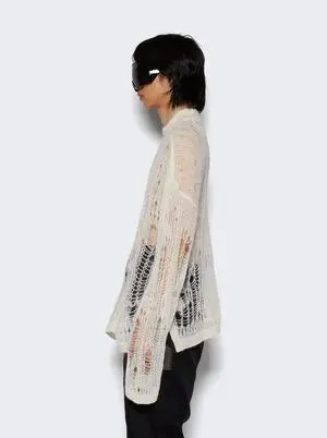 Rick Owens Tommy Lupetto Knit Dust Milk
