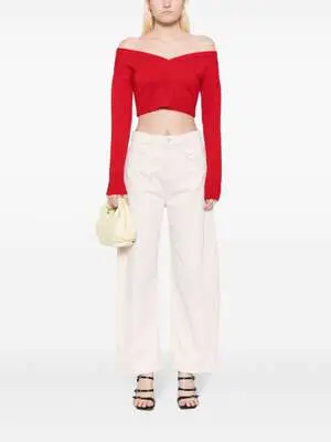 MOTHER The Half Pipe Ankle Jeans - White