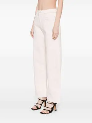 MOTHER The Half Pipe Ankle Jeans - White