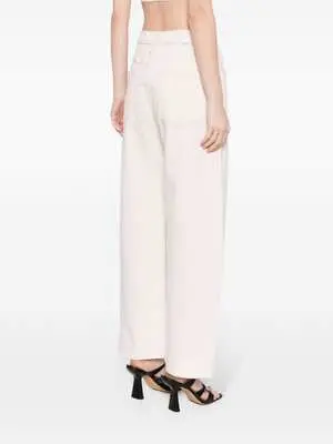 MOTHER The Half Pipe Ankle Jeans - White