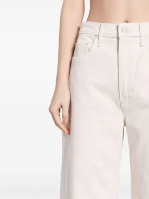 MOTHER The Half Pipe Ankle Jeans - White