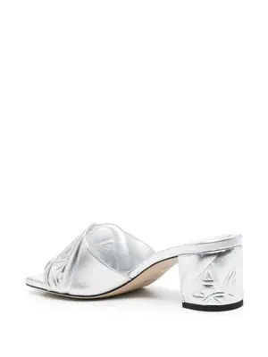 Alexander McQueen Seal Open-toe Sandals - Silver