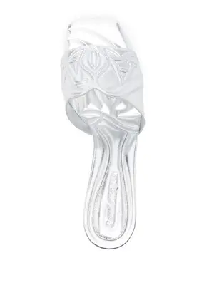 Alexander McQueen Seal Open-toe Sandals - Silver