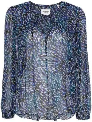 Marant Etoile Curved Hem Blouses