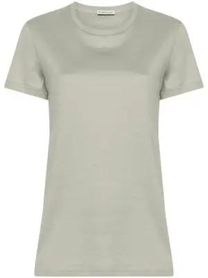 Moncler Logo-patch Cotton T-shirt - Green