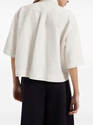 Brunello Cucinelli Short-sleeve Cotton-linen Jacket