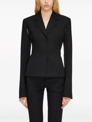 FERRAGAMO Wool-blend Blazer With Split Sleeves