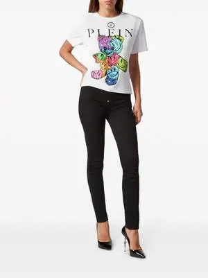 Philipp Plein Padded-shoulders Cotton T-shirt