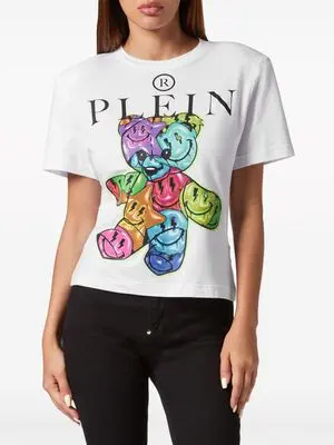 Philipp Plein Padded-shoulders Cotton T-shirt