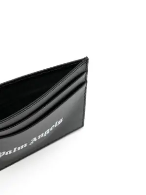 Palm Angels Logo-print Leather Cardholder