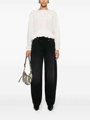 Isabel Marant Étoile Vetan High-rise Wide-leg Jeans - Black