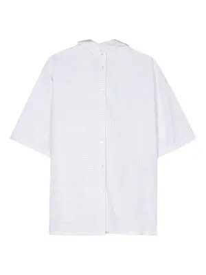 LANVIN Bird-appliqué Pinstriped Shirt