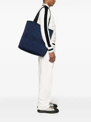 Moncler Knitted Tote Bag - Blue