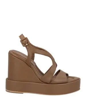 Women's Leather Wedge Sandals