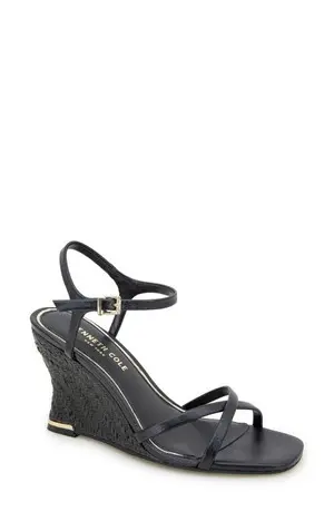 KENNETH COLE Freya Wedge Sandal - Black