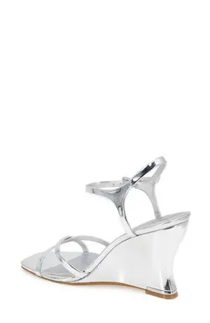 KENNETH COLE Freya Wedge Sandal - Silver