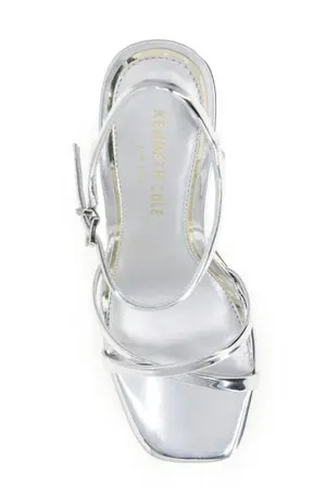 KENNETH COLE Freya Wedge Sandal - Silver