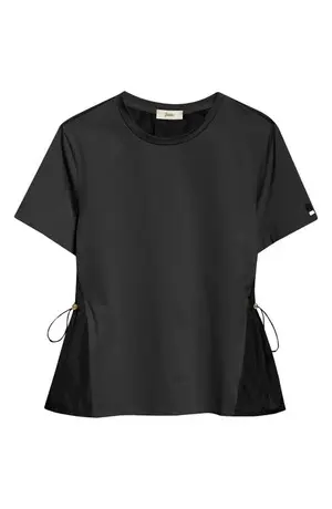 Herno Drawcord Detail T-shirt - Black